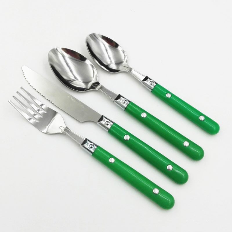 Top seller plastic handle stainless steel cutlery set - Plastic Handle ...